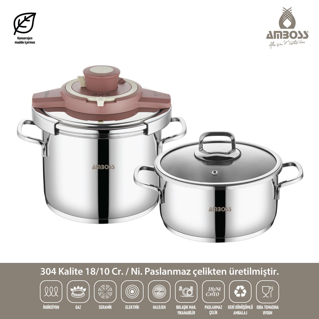 Ocean 4-6 Litre Matik İndüksiyon Tabanlı Paslanmaz Çelik Düdüklü ...