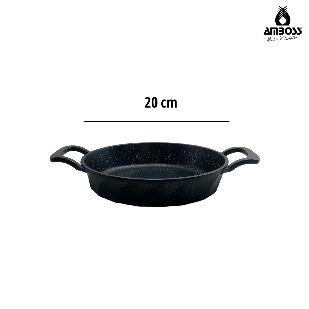 Amboss Valencia 2 Parça Döküm 26 cm Tava 20 cm Sahan Seti-Tava Grubu ...
